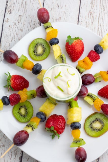 Easy Rainbow Fruit Skewers - EatPlant-Based